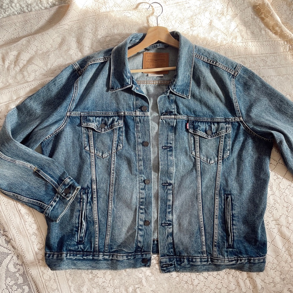 Levi’s Oversized Boyfriend Jean Jacket Classic Denim - Gem